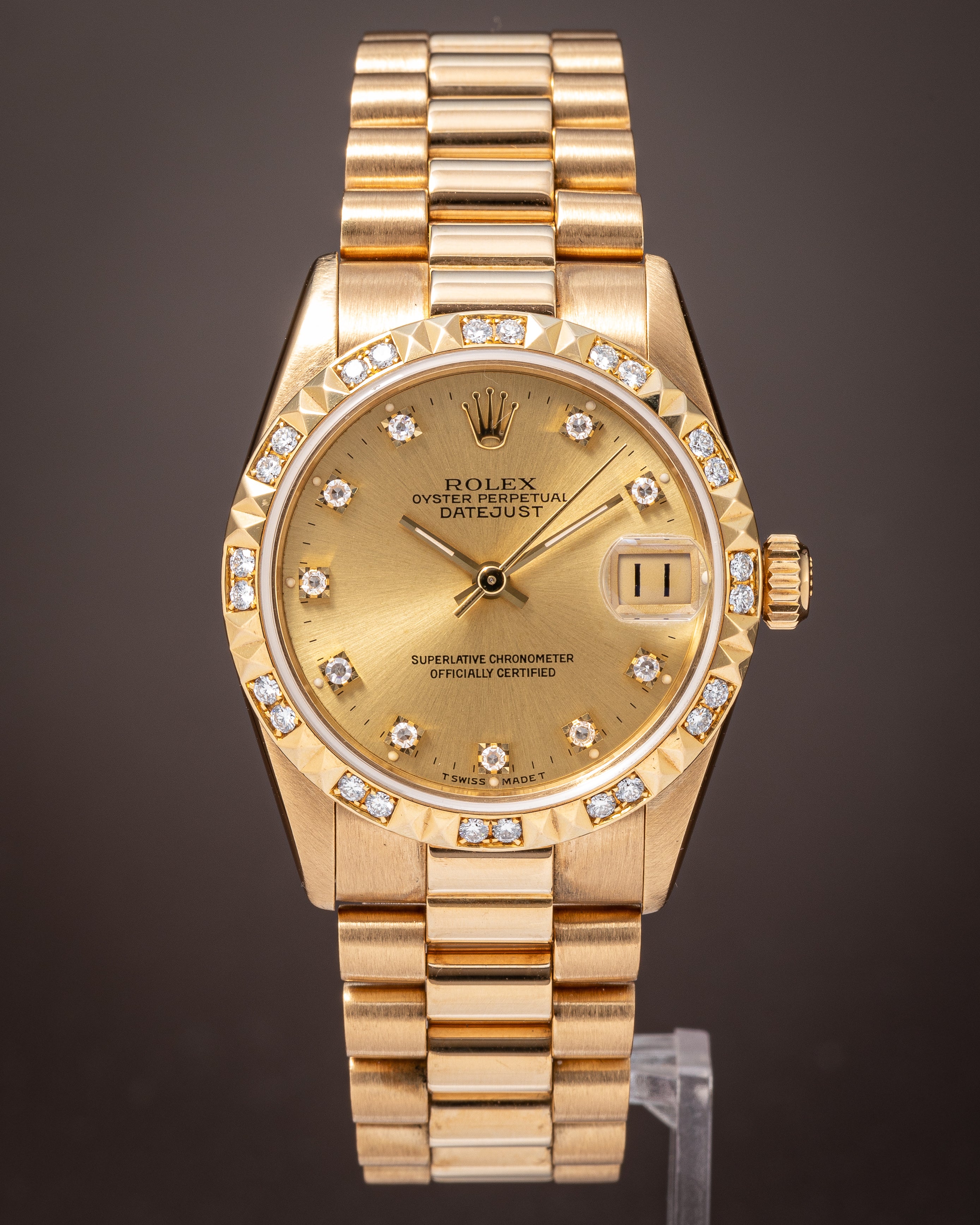Rolex 18k Yellow Gold Women's Datejust (68258) – Watches Etc.